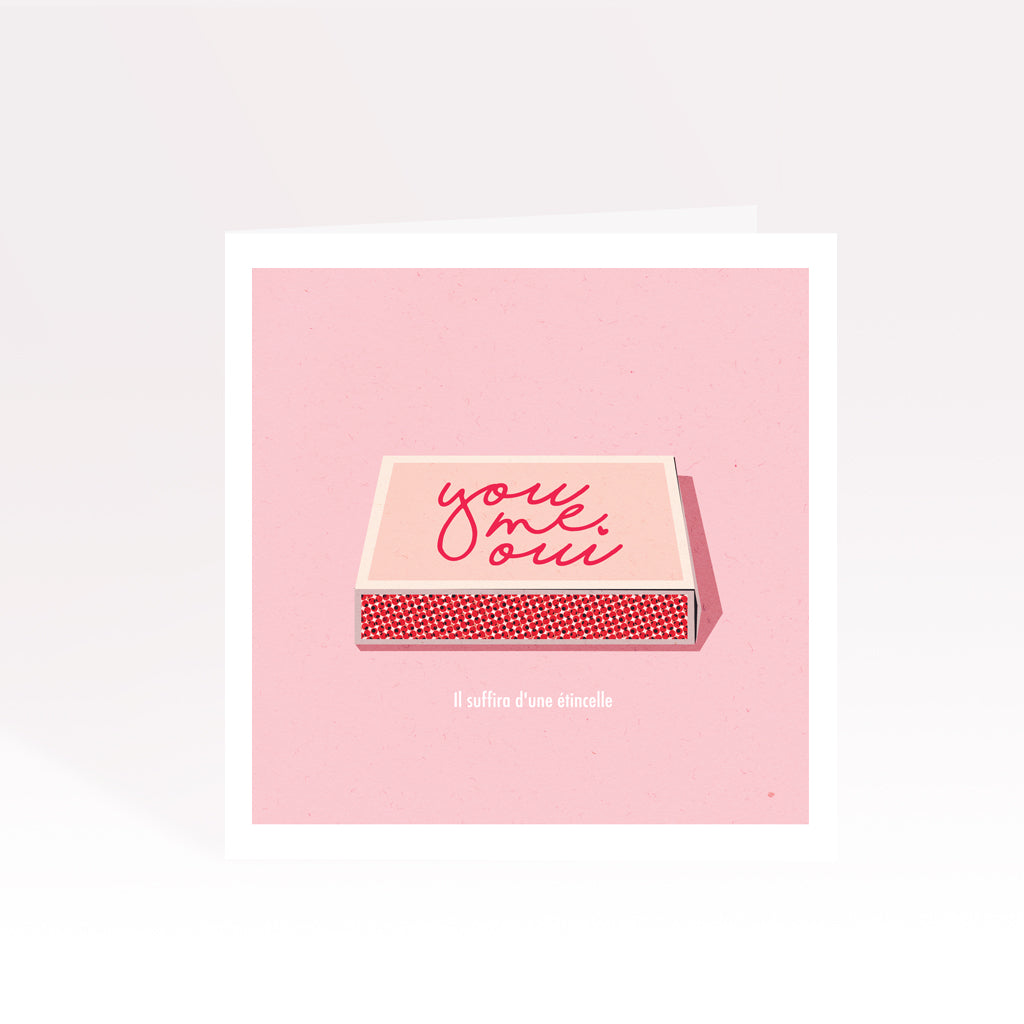 "You me oui " Card – Poppy Magda